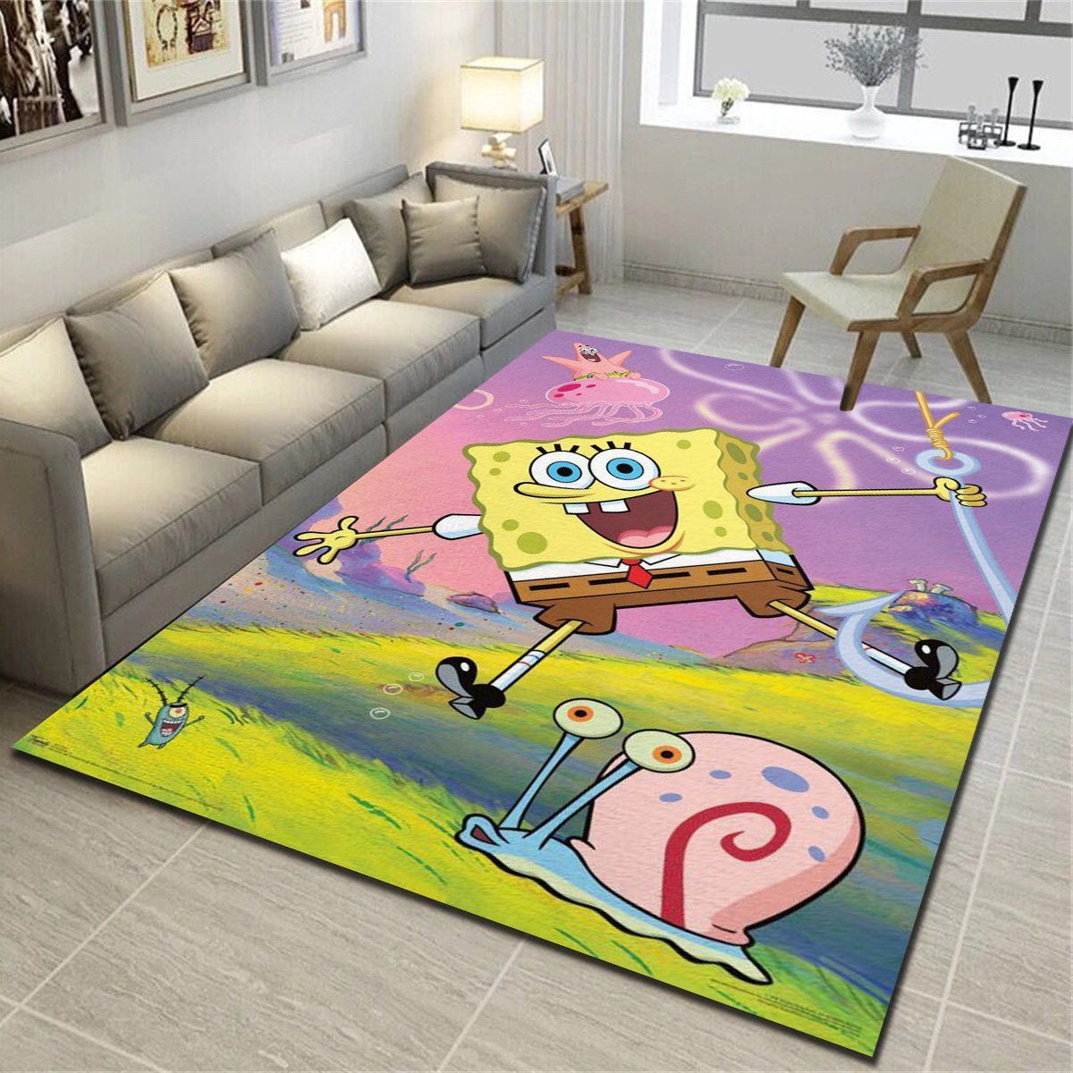 Nickelodeon Spongebob 1 Area Rugs, Living Room Bedroom Carpet ...