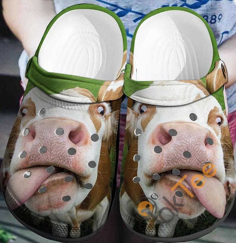 Cow Tongue Farmer Crocs Clog Shoes - Themarketfarmer