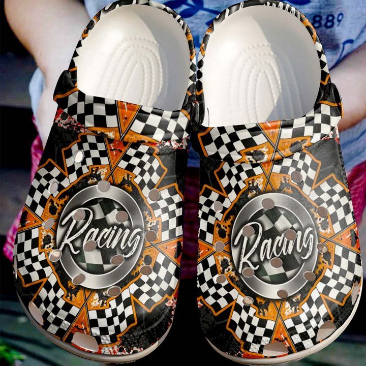 Racing Flag Sku 2015 Crocs Crocband Clog Comfortable For Mens Womens ...