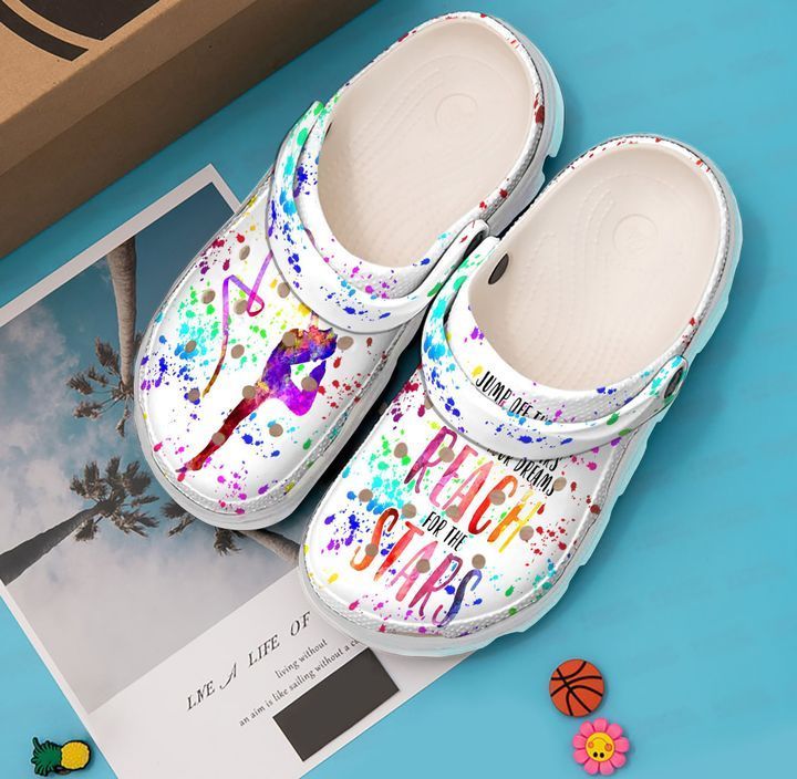 Gymnastics Reach For The Stars Sku 1245 Crocs Clog Shoes - Themarketfarmer