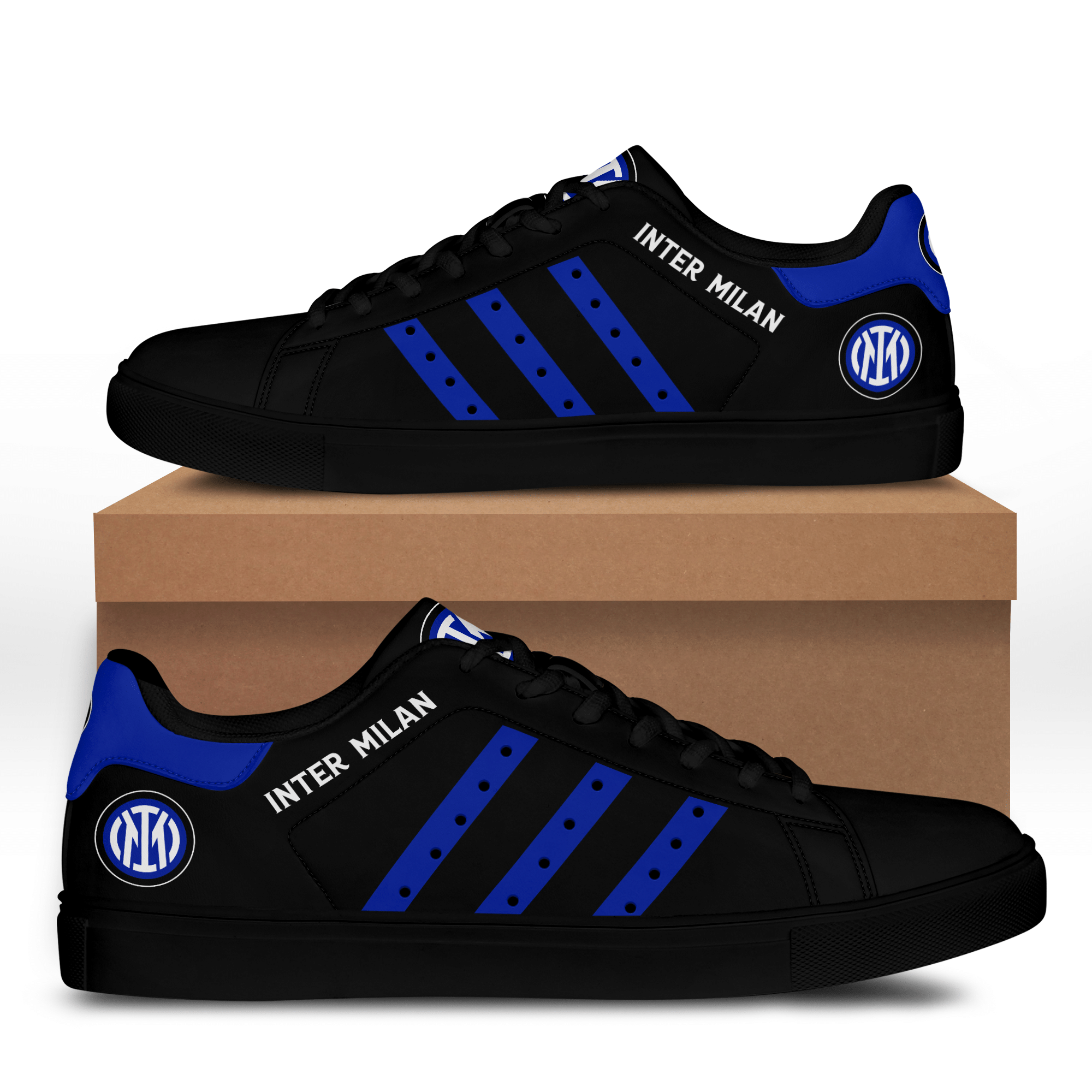 Inter Milan Low Top Shoes – V2 – Rock Band Merch
