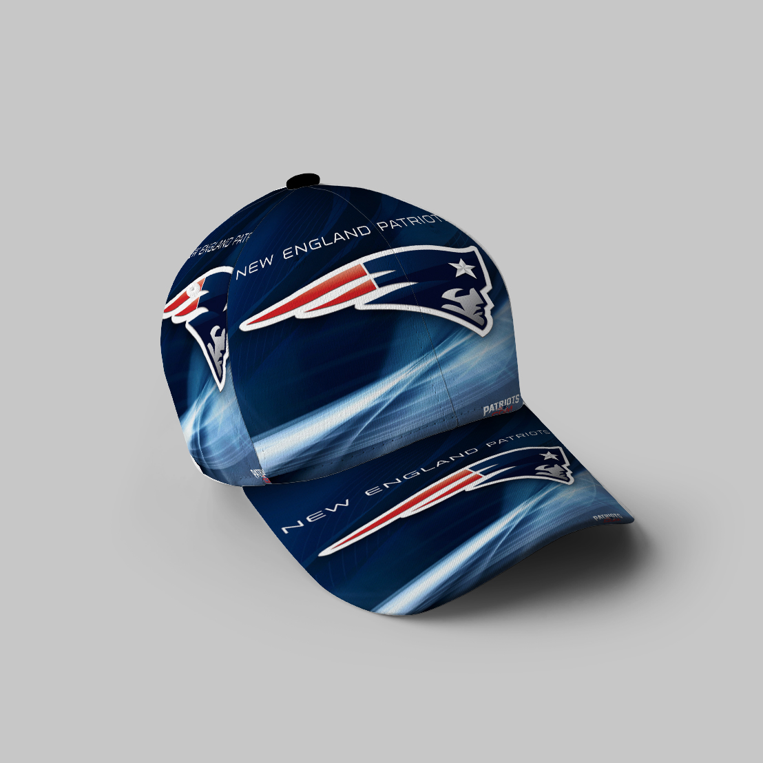 New England Patriots Light Navy 3D Printing Baseball Cap Classic Hat | Shop