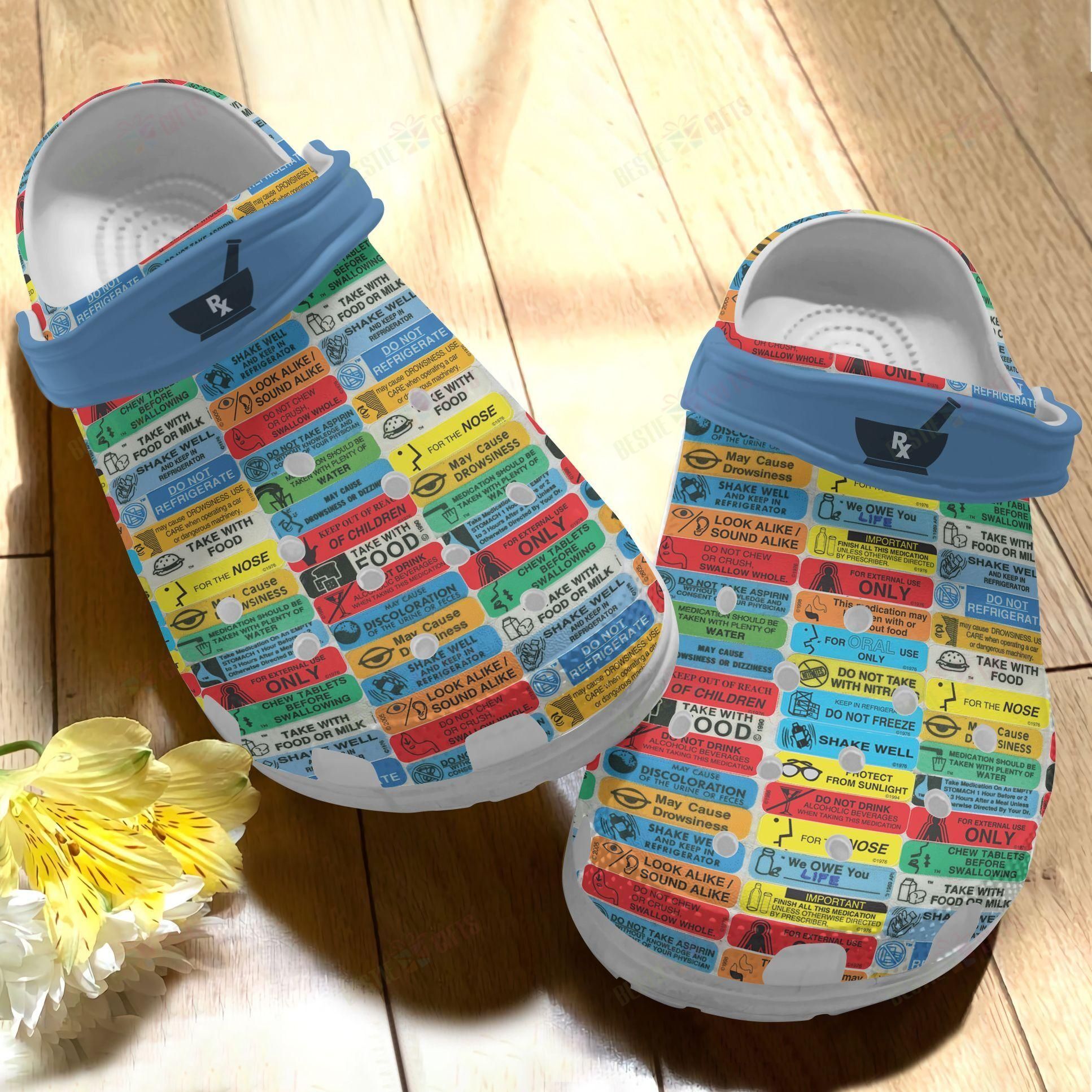 Pharmacy Crocs Classic Clog Our Fancy Labels Shoes - Themarketfarmer