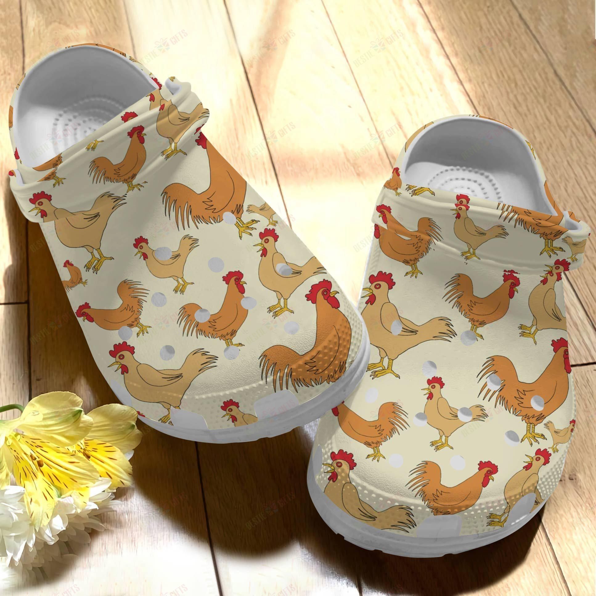 Farm Crocs Classic Clog Chicken V2 Shoes - Themarketfarmer