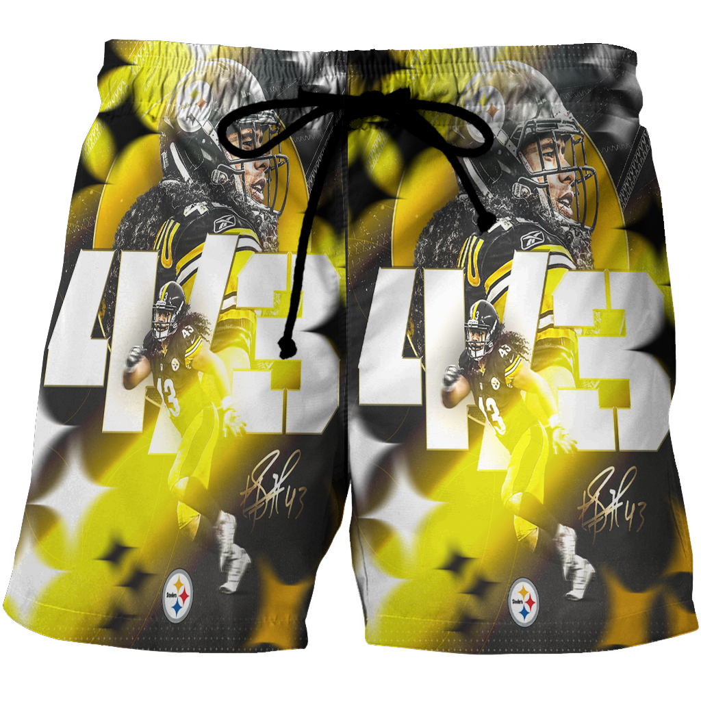 Pittsburgh Steelers Troy Polamalu No43 M6 3D All Over Print Summer ...
