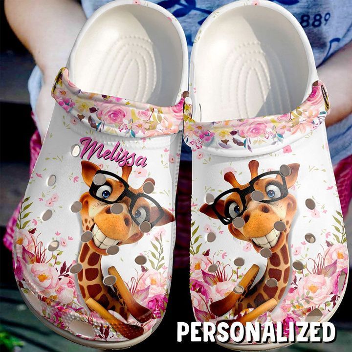 Giraffe Personalized Cute Sku 1154 Crocs Clog Shoes - Themarketfarmer
