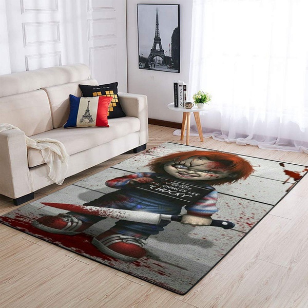 Chucky with the Knife - Childs Play 120912 Area Rug - Movie OFD ...